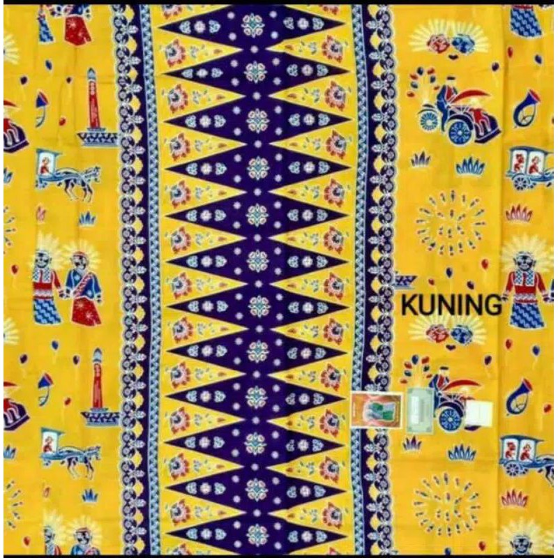 Jual KAIN BATIK BETAWI ONDEL ONDEL | Shopee Indonesia