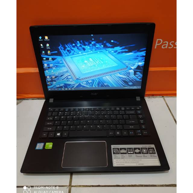 ACER Aspire E14 E5-475G Grey Second i5-7200U/4GB/1TB/940MX-2GB | Shopee ...