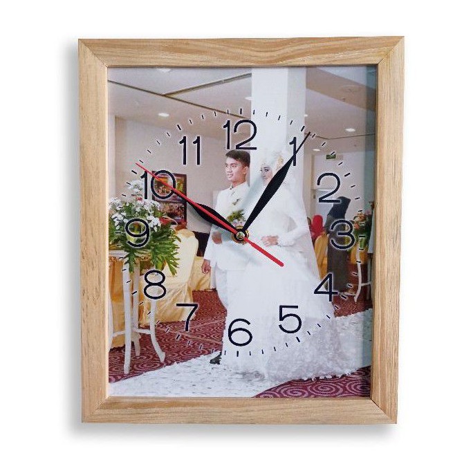 Jual Jam Dinding Custom Foto Estetik Ukuran 24x29 cm / Jam Aestetik ...