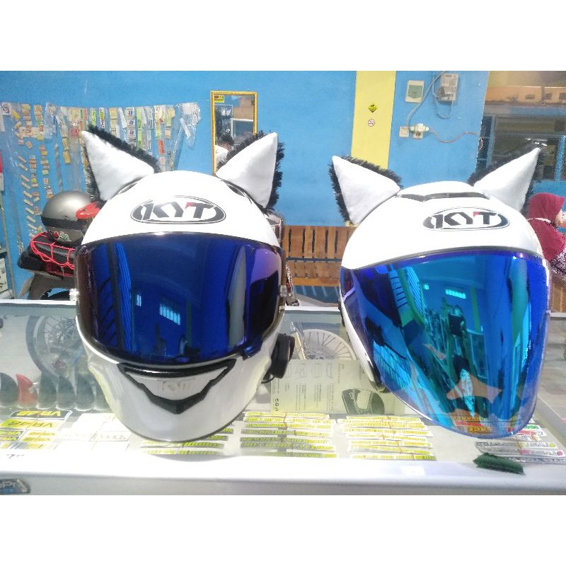 Jual Telinga Kucing Helm / Kuping Kucing Helm (Bahan Lembut Empuk dan ...
