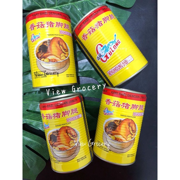 Jual Gulong pork leg with mushroom/kaki babi kaleng dengan jamur 397gr ...