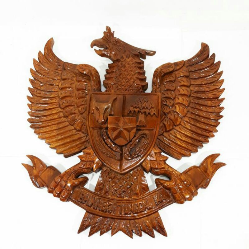 Jual Hiasan Dinding Garuda Lambang Pancasila Ukir Kayu Jati | Shopee ...