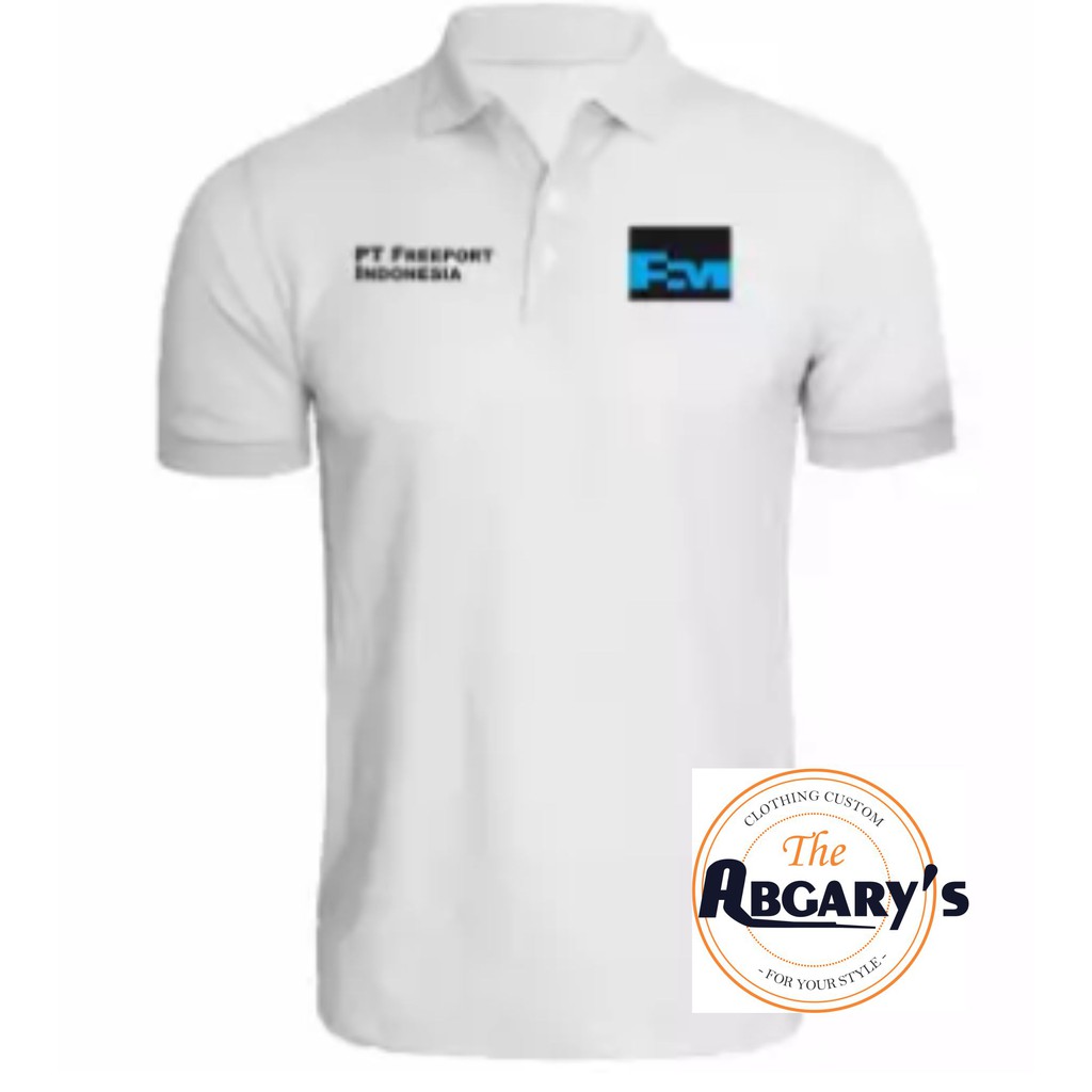 Jual POLO SHIRT PT FREEPORT INDONESIA KAOS KERAH SERAGAM PERUSAHAAN ...