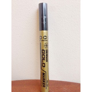 Jual Spidol Snowman Paint Marker Spidol Permanent Warna Gold Emas Harga ...