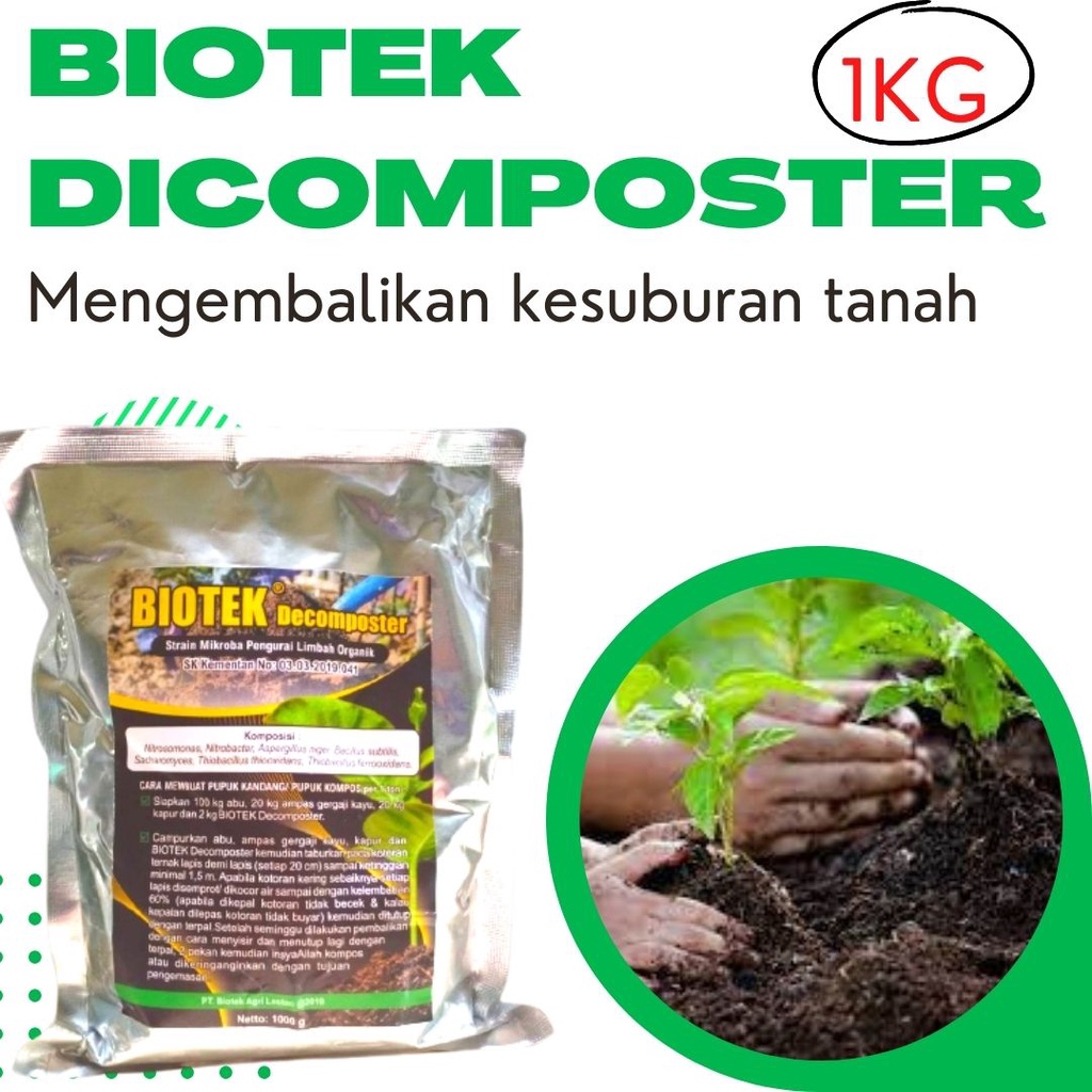 Jual BIOTEK Decomposer FERMENTASI PUPUK ORGANIK, Pupuk Pembuat Kompos ...