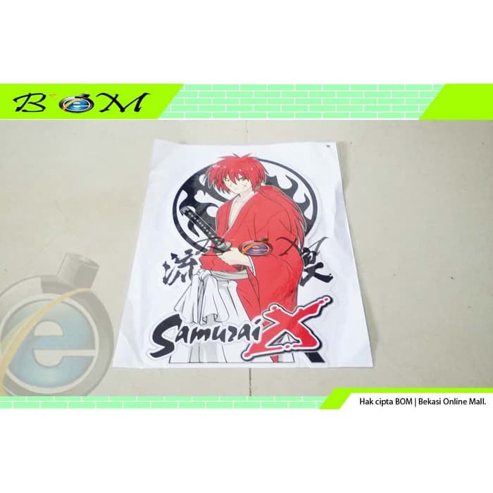 Jual sticker stiker motor mobil gambar kenshin himura Samurai X ...