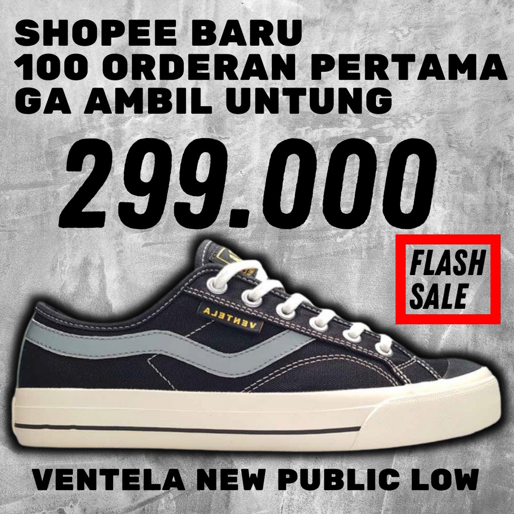 Jual PROMO!! Ventela New Public Low Sepatu Original Ventella | Shopee ...