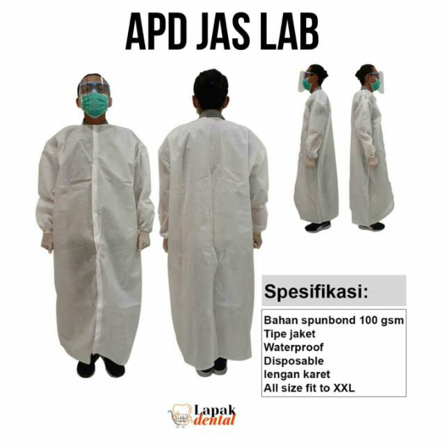 Jual APD Jas Lab / Pelindung Diri / Mantel Anti Virus / Jaket Medis ...