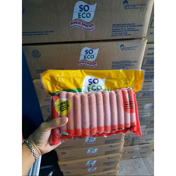 Jual Promo Sosis So Eco Isi 30 750g Sosis Merah Ayam By So Good ...
