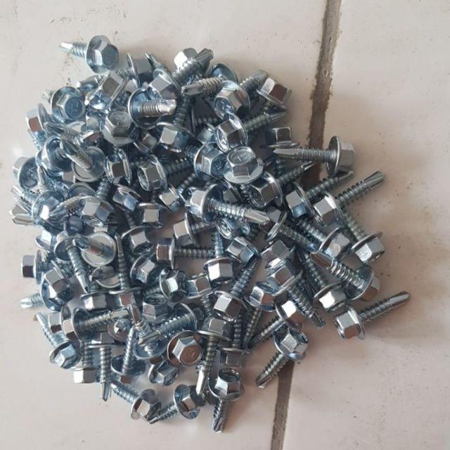 baut baja ringan isi 50 pcs 10x19 - baut roffing - baut Rooffing - baut ...