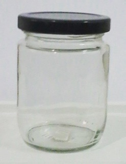 Jar tutup hitam / jar 250 ml tutup hitam / jar kaca / Jar 250 ml ...