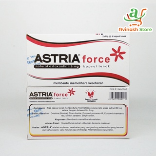 Jual ASTRIA FORCE ASTAXANTHIN 6 MG BOX ISI 12 KAPSUL | Shopee Indonesia
