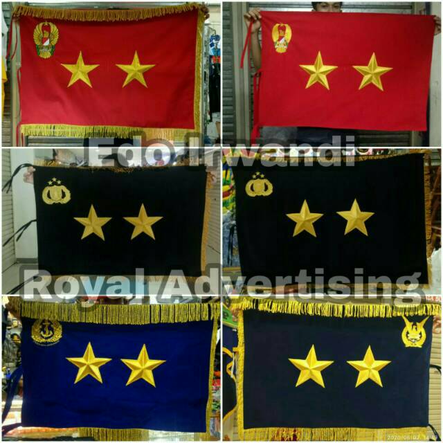 Jual Bendera Pataka Bendera Bordir Bendera Rapati TNI AL Bintang 2 ...