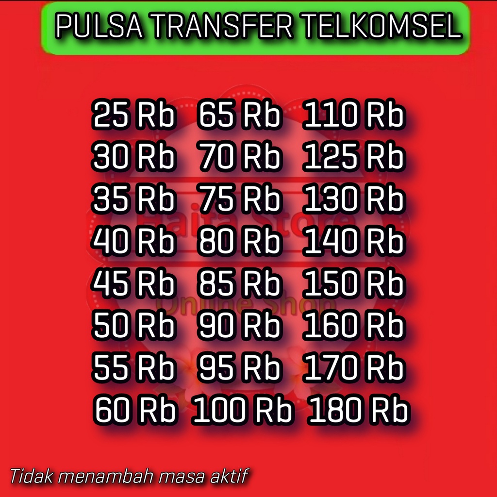 Jual PULSA TELKOMSEL , simpati, as, loop. | Shopee Indonesia