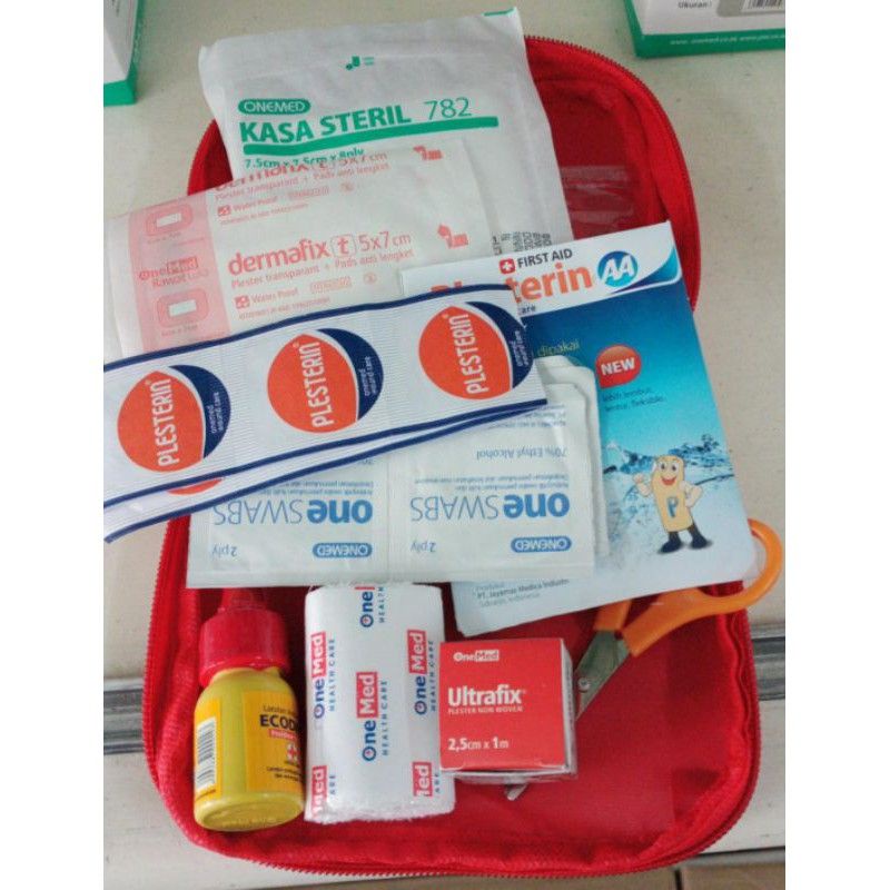 Jual P3K First Aid Kit OneMed Tas P3K Pertolongan Pertama Beserta isi ...