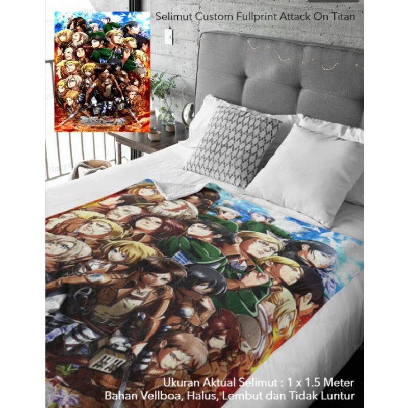 selimut karakter - selimut attack on titan - selimut anime - selimut ...
