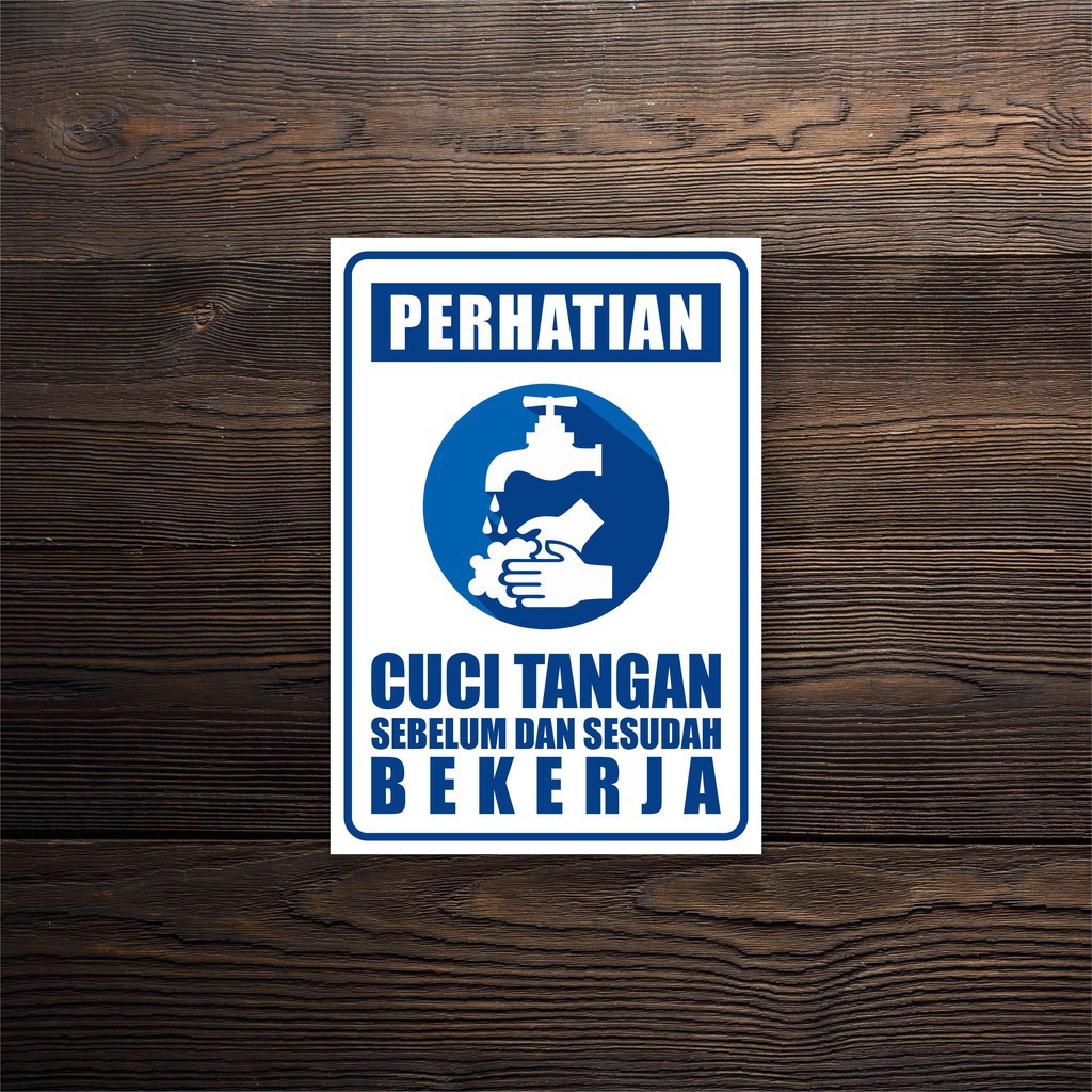 Jual Sticker K3 Cuci Tangan Sebelum dan Sesudah Bekerja | Shopee Indonesia