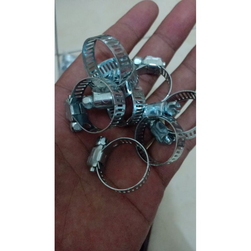 Jual hose clam ukuran 3/8 klem pengikat selang gas | Shopee Indonesia