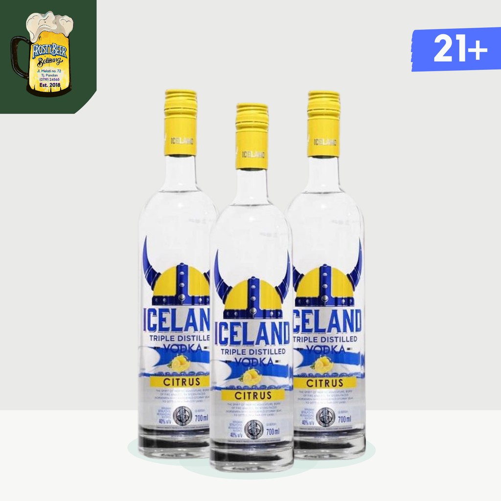 Jual Iceland Vodka Citrus 40% 700 ml - Lemon - setipe smirnoff absolut ...
