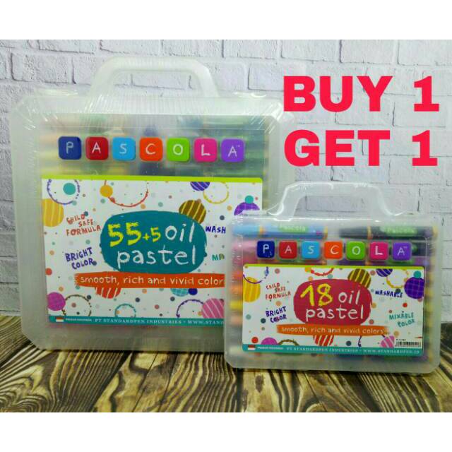 Jual (PROMO) Crayon 55 warna Pascola Indonesia|Shopee Indonesia