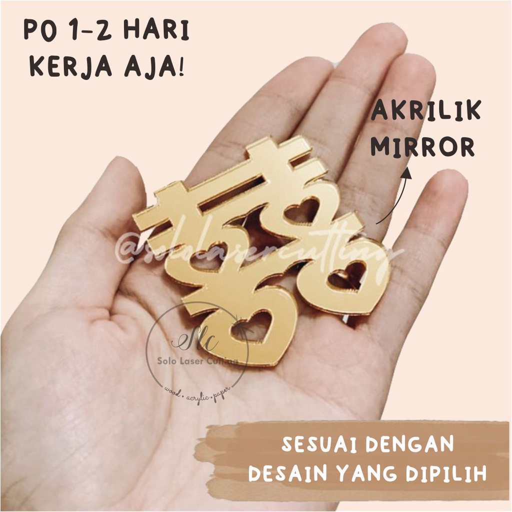 Jual SHUANG XI AKRILIK XUANG XI DOUBLE HAPPINESS SIMBOL CHINESE Acrylic ...