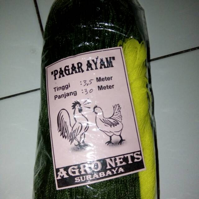 Jual Jaring ayam serbaguna 3,5m x 30m 4inch, jaring pagar ayam, jaring ...