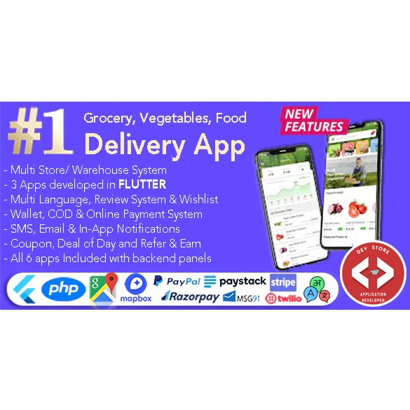 Jual Aplikasi Flutter Android Toko, Grosir sistem pengiriman oleh kurir ...