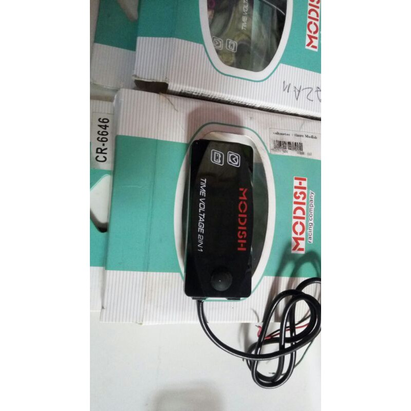 Jual ampometer buat pengukur tegangan aki dan jam digital | Shopee ...