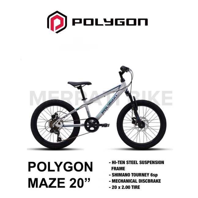 Jual Polygon Maze 20 Sepeda Anak MTB 20 Inch | Shopee Indonesia