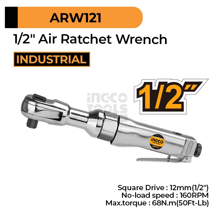 Jual Air Ratchet Wrench (1/2" 68Nm) INGCO ARW121 - Kunci Sok Shock ...