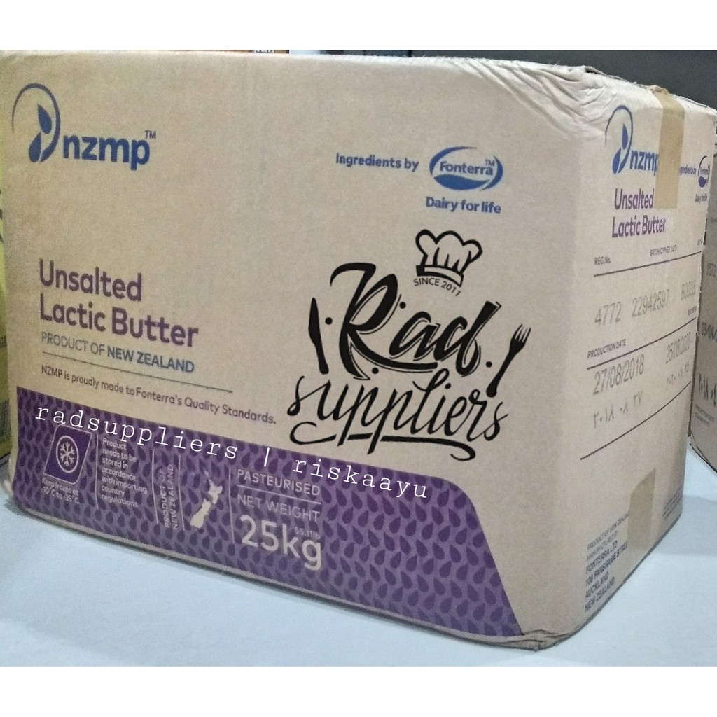 Anchor Unsalted Lactic Butter 1kg, Premium Product of New Zealand ...
