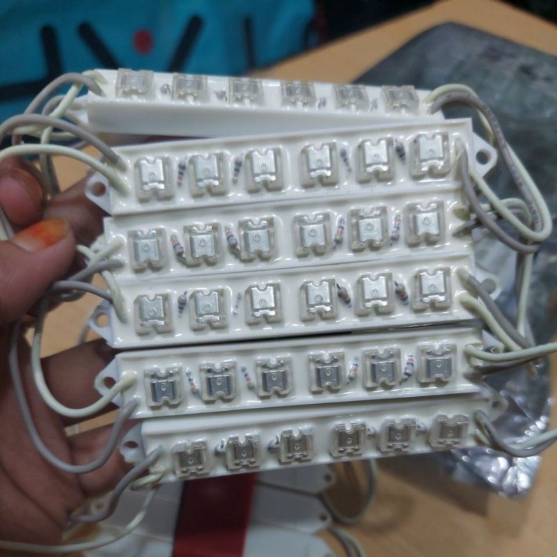 Jual Modul led 6 mata timbul 12v Biru | Shopee Indonesia