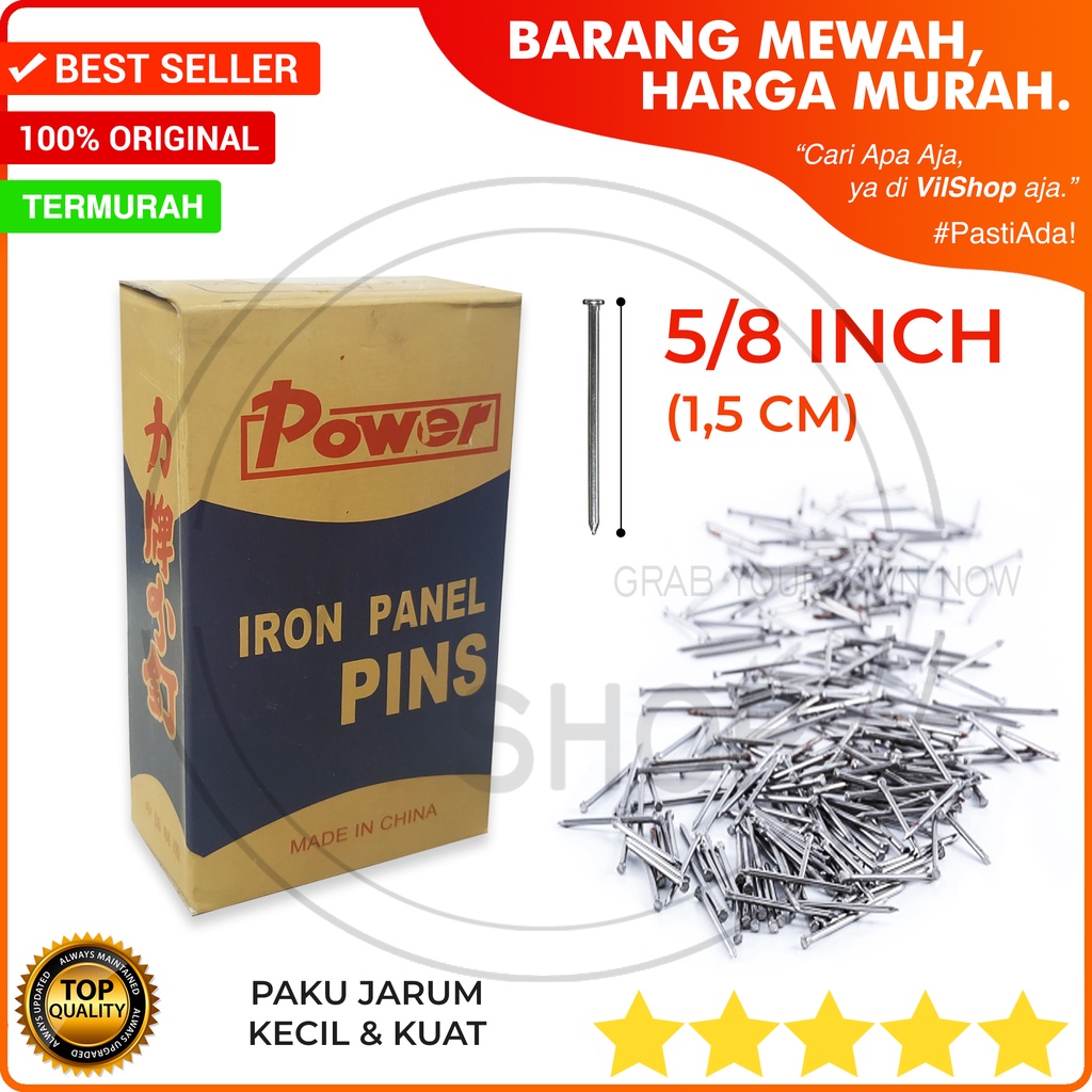 Jual PAKU JARUM / PAKU KECIL 5/8" 1,5 CM KOTAK 350 GRAM / PAKU KAYU TRIPLEKS MULTIPLEKS KECIL ...