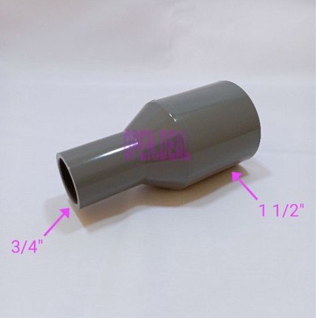 Jual Vlok Sok AW 1 1/2 x 3/4 RUCIKA /Plok Sok PVC/Reducer Sock 1 1/2 x ...