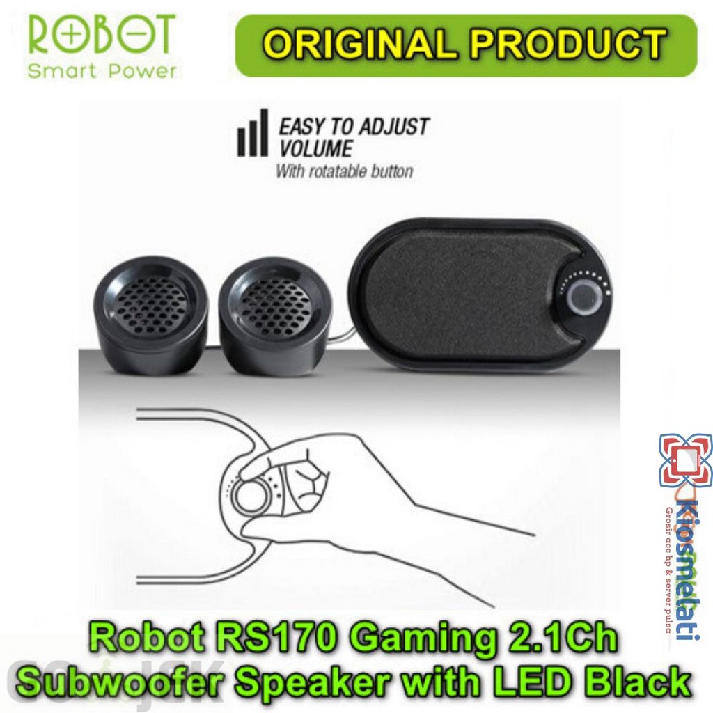 Jual Speaker Komputer Robot RS170 /Speaker Gaming-spiker laptop-speker ...