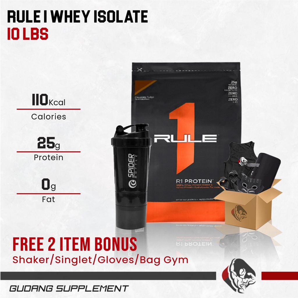 Jual Rule 1 Whey Protein Isolate 10 Lbs Ruleone Isolate Whey | Shopee ...