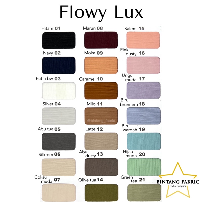 Jual Bahan Kain Flowy Lux Youryu Crinkle Airflow 0,5 meter | Shopee ...
