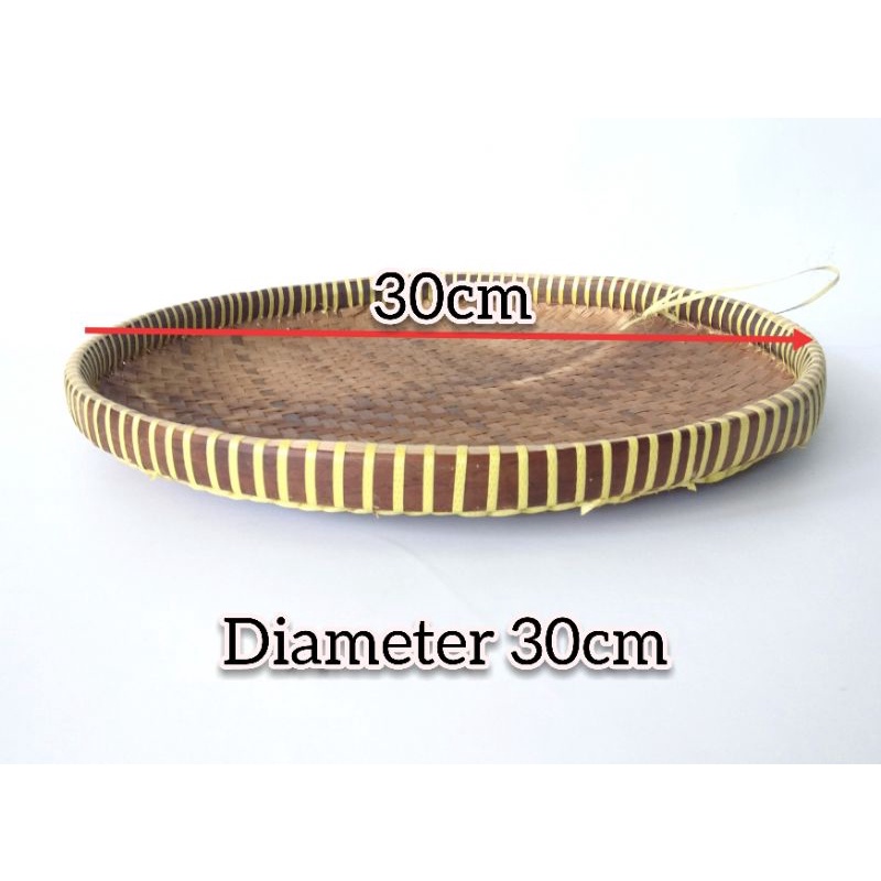 Tampah Anyaman Bambu 30cm / Nampi Bambu Unik Murah | Shopee Indonesia