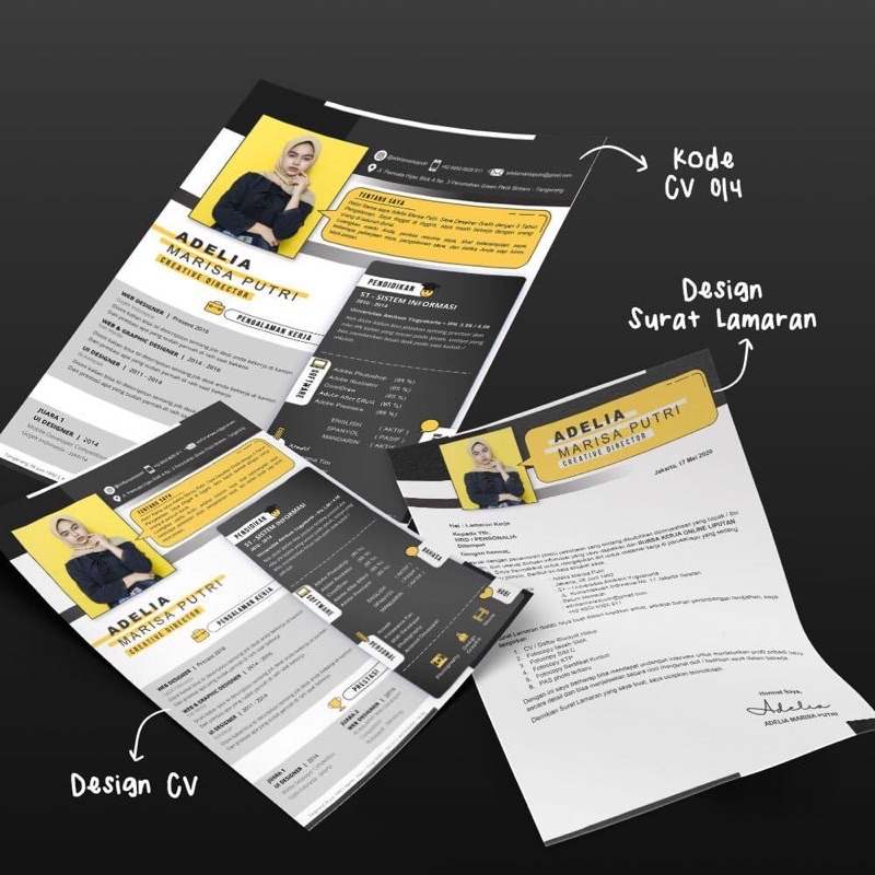 Jual Template CV Siap Edit 100% dengan Ms.Word - JagoBikinCV Kode 014 ...
