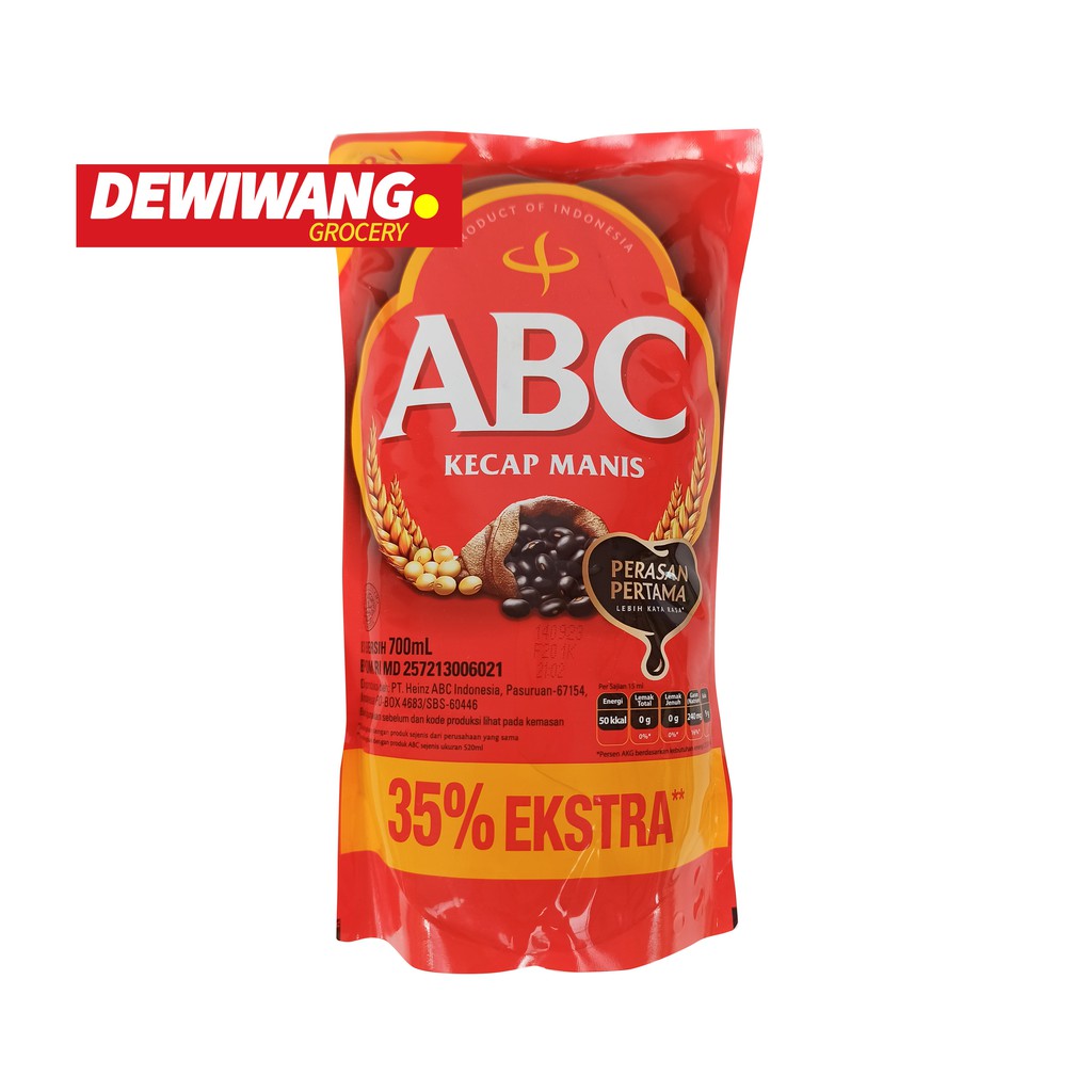 Jual ABC Kecap Manis 700 ml - Sweet Soy Sauce 700ml | Shopee Indonesia
