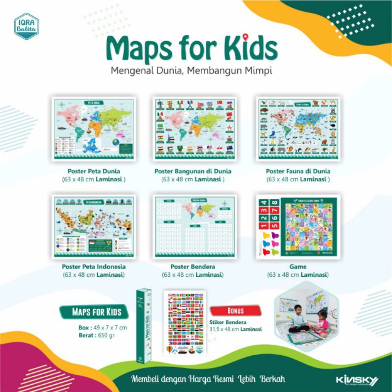 Jual Maps For Kids peta untuk anak balita Indonesia|Shopee Indonesia
