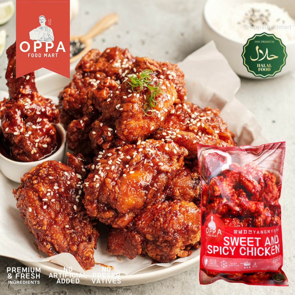 Jual OPPA Yangnyeom Chicken HALF 6PCS (Korean Sweet and Spicy Chicken ...