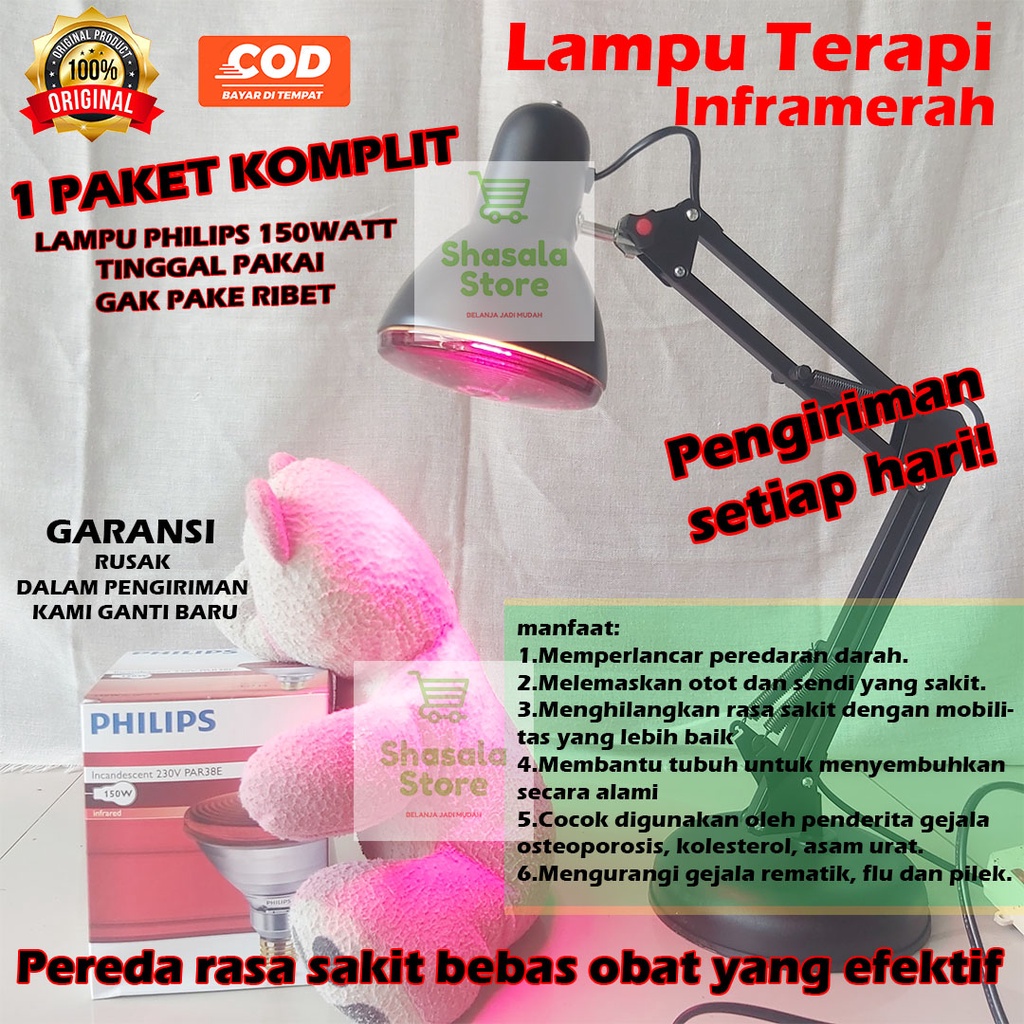 Jual Alat fisioterapi set Lampu Terapi infra red infra merah infrared ...