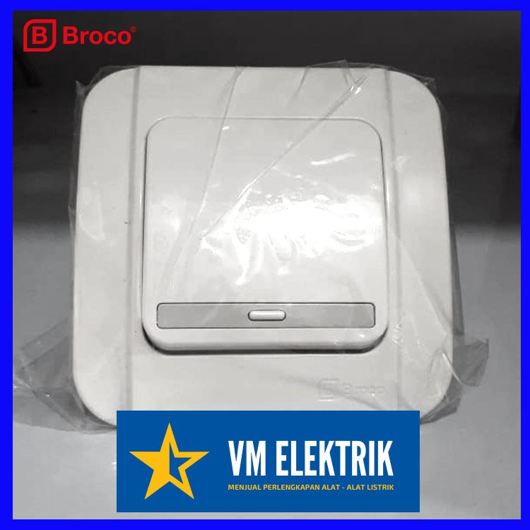 Jual BROCO - Saklar Engkel single switch Galleo series | Shopee Indonesia