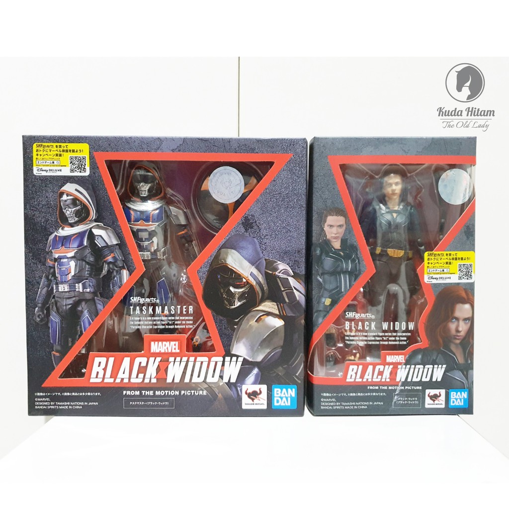Jual Bandai SHF Marvel Taskmaster Task Master Black Widow Movie Set ...