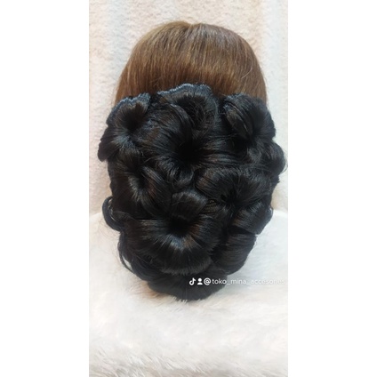 Jual Sanggul keriting/sanggul sisir motipk18 | Shopee Indonesia