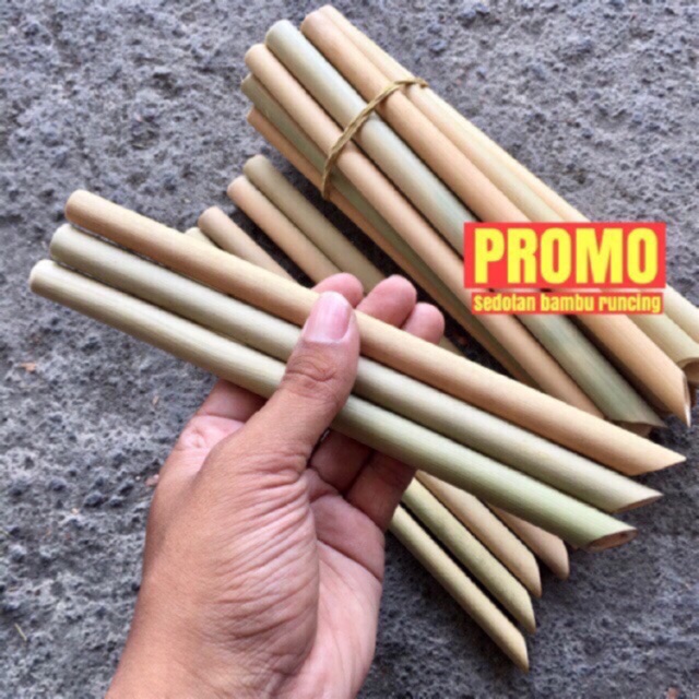 Jual sedotan bambu 3 ukuran / sedotan bambu runcing | Shopee Indonesia