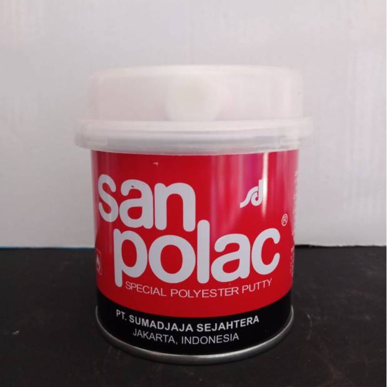 Jual DEMPUL SANPOLAC SAN POLAC 250 GRAM DEMPUL PLASTIK MOBIL MOTOR BESI ...