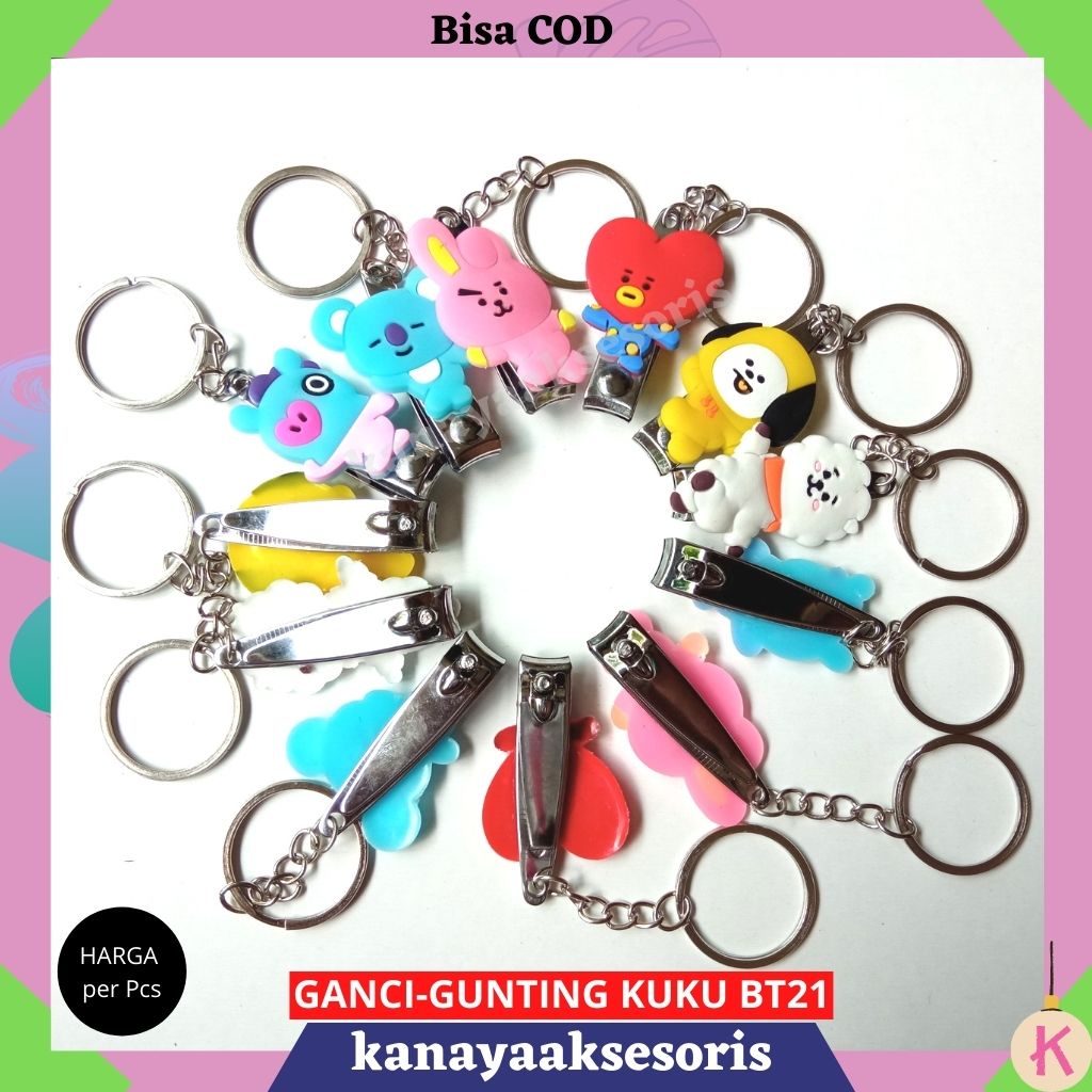 Jual GANTUNGAN KUNCI/ GANCI-GUNTING KUKU BT21 / GANCI-GUNTING KUKU KARAKTER BT21 | Shopee Indonesia