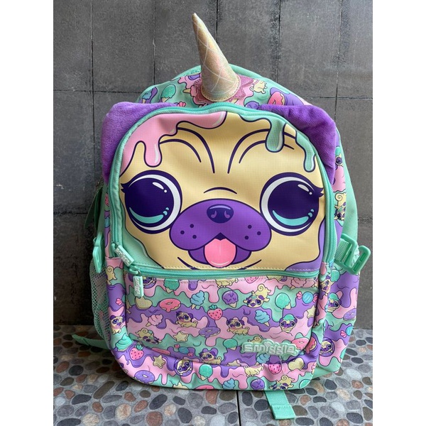 Jual Smiggle Hey Backpack Pug doggy mint ice cream tas ransel | Shopee ...